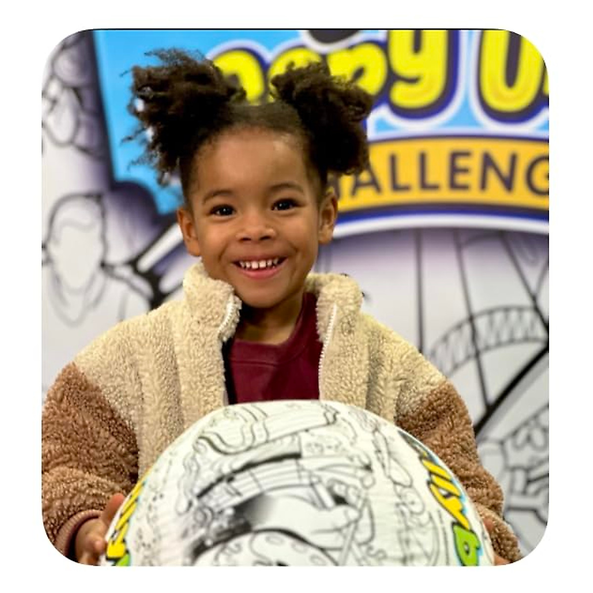 Ollyball Chicago Bulls NBA Team Edition - Patented Award Winning Colorable Indoor Kickball