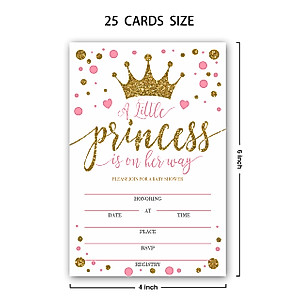 Baby Shower Invitation Set, Books For Baby, Thank You, Diaper Raffle, Fill In Invites Cards, Each Design 25 Cards & Envelopes (Total 100 Cards) – (bb019-taozhuang)