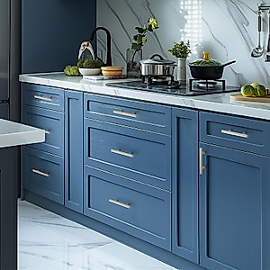 30 PACK 5 Inch Cabinet Pulls with 3 Inch (96mm) Hole Center Stainless Steel Kitchen Cabinet Handles Brushed Nickel Drawer Pulls Kitchen Cabinet Hardware for Cabinets Cupboard,Drawer,Wardrobe