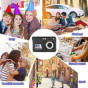 Digital Camera,4k 48 MP Mini Kid Camera,Video Camera 2.7inch Digital Zoom,Pocket Camera for Beginners
