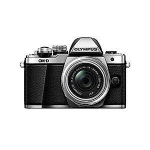 Olympus OM-D E-M10 Mark II Mirrorless Camera with 14-42mm EZ Lens (Silver) US ONLY