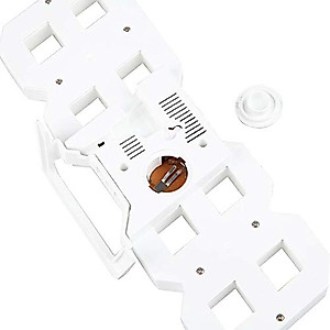 FidgetGear Modern Digital 3D White LED Wall Clock Alarm Clock Snooze 12/24 Hour Display USB