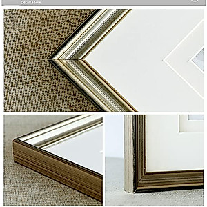 Gold and Blue Abstract Wall Art For Living Room- Framed Modern Print Glass Wall Decor For Office- 4 Piece Artwork for Bedroom Bathroom Home Decoration Ready to Hang 20x20 inches x4