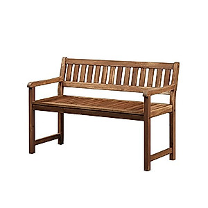 Linon Justice Catalan Bench, Teak