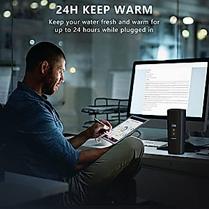 Portable Kettle with Temperature Control Travel Kettle 15oz Travel Kettle with Pouch Portable Electric Kettle Boil-Dry Protection Portabel Water Bolier Keep Warm Travel Electric Kettle For Tea Coffee