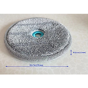 EVKLN 4 Pack Replacement Dry Pads for Samsung Jet Stick Spinning Sweeper Jet 90/75/70/BESPOKE Cordless Vacuum Cleaners_Dark