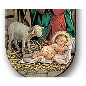 Magnetic Folding Nativity Scene Novena for Christmas Bible Bookmark, 3 Inch