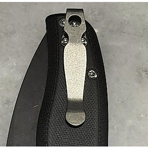 Titanium Deep Pocket Clip with Stainless Screws For Spyderco Shaman C229GP