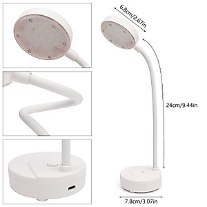 ZZENRYSAM 2 Pack LED Desk Lamp, Table Lamp, Desk Lamps for Home Office, 3 Brightness Levels with USB Charging Port, Desk Light Touch Control with Adjustable Gooseneck for Reading (2 Pack, Modern)