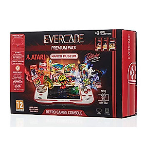 Evercade Premium Pack [EU] Includes 3 Cartridges: Atari Volume 1, Namco Museum Volume 1, and Interplay Volume 1
