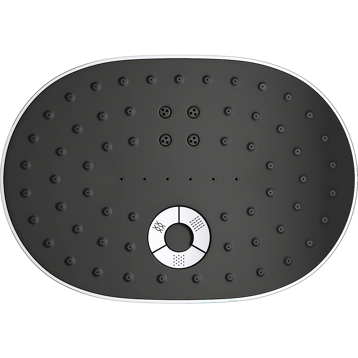 KOHLER 26290-CP Statement Multi-Function Showerhead, Wall-Mount, 3 Spray Settings, 2.5 GPM, Polished Chrome