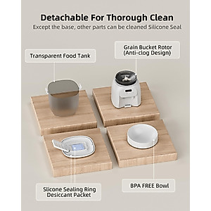 Air Purifier for Large Room+4L Automatic Cat Feeder