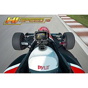 Pyle Hi Speed Sports Action Camera - HD 1080P Mini Camcorder w/ 12 MP Cam, 2.4" Touch Screen USB SD Card HDMI, Battery - Waterproof Case, USB Cable, Wireless Remote Control, Mount PSCHD60BK (Black)