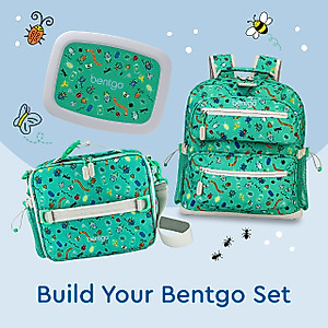 Bentgo® Kids 14” Backpack Set With Kids Prints Lunch Box (Bug Buddies)