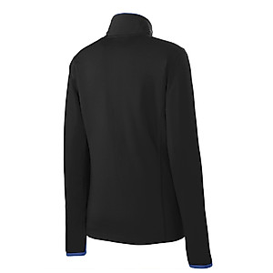SPORT-TEK Ladies Sport-Wick Stretch Contrast Full-Zip Jacket. LST853