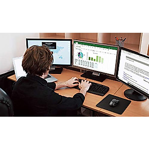 MROCO Mouse Pad [30% Larger] with Non-Slip Rubber Base, Premium-Textured & Waterproof Computer Mousepad with Stitched Edges, Mouse Pads for Computers, Laptop, Gaming, Office & Home, 8.5 x 11 in, Black