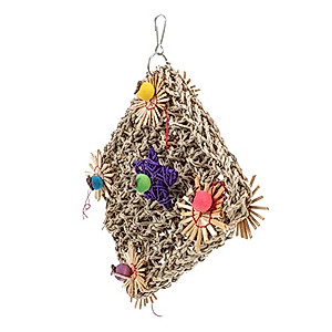 PATKAW Bird Toys Bird Toys Bird Toys Parrot Toys of 2 Bird Climbing Net Bird Rope Ladder Toy Parrot Rope Hammock Bird Swing Net Mesh: Straw Braid Bird Toys Parrot Toys Parrot Toys Animal Toys
