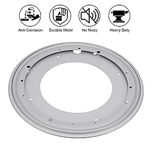 Lswteiz 12Inch Lazy Susan Hardware 5/16" Thick Round Lazy Susan Turntable Bearing Plate, Rotating Swivel Base Plate with 1000lbs Load Capacity, Lazy Susan Turntable Base for Serving Tray, Kitchen