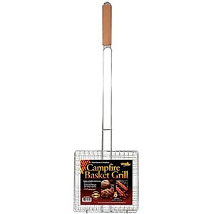 Campfire Basket Grill Grill Broiler with Long Handle, Standard version, Multicolor
