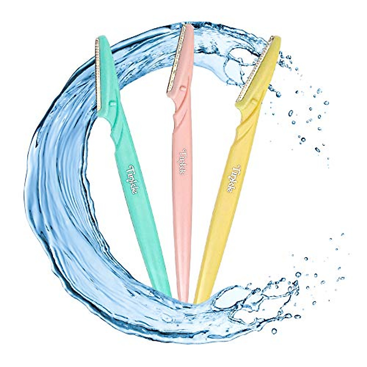 Tinkle Eyebrow Razor, 3ct per pack (1pk) Dermaplaning Razor Tool | Skincare Party Favors | Dermaplaning Tools Beauty Holiday Stocking Stuffers Gift