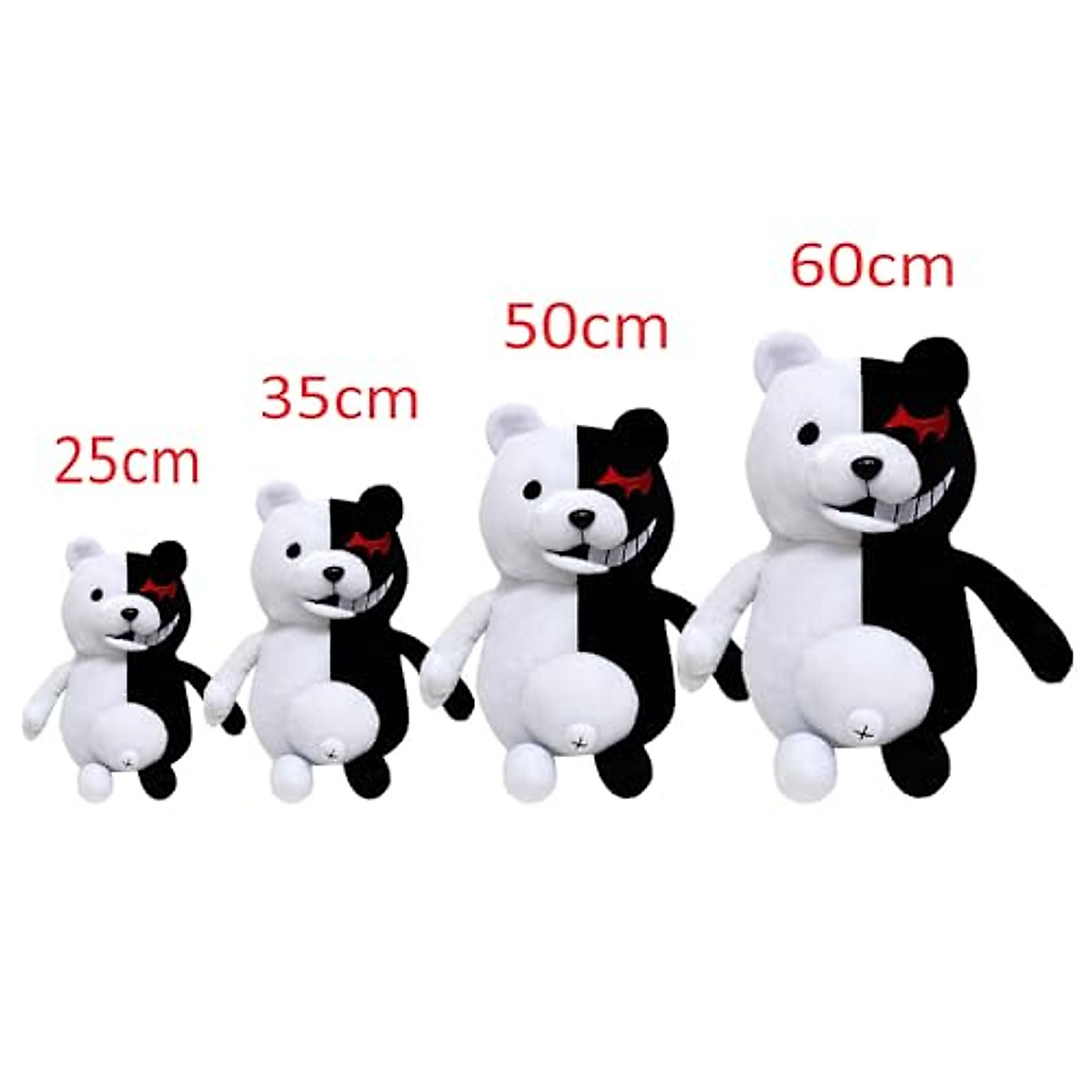 Werycos Plush 35cm 25cm Plush Black White Bear Anime Stuffed Plush Toy