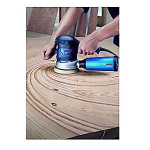 Bosch 2608607824 Sanding Disc Wood Velcro, 8 Hole, 125mm Ø, 40 Grit, Blue, Pack of 50