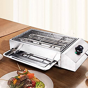 1800W Electric Indoor outdoor Grill Portable BBQ Griddle Countertop Commercial Home Electric Countertop Griddle Smokeless Barbecue Oven Grill For BBQ Equipment