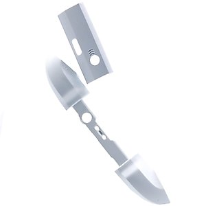 Deal4GO RB LB Bumper Shoulder Trigger Buttons w/Top Middle Bracket Replacement for Xbox Series S & Xbox Series X Controller (White)