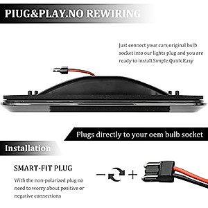 NJSBYL Amber/Red LED Side Marker Lights for G10 G20 G30 G1500 G2500 G3500 Vans Suburban K5 Blazer Jimmy G/P/C/K Series Vans Trucks Motorhomes Front Rear Left Right Markers Signal Lamps 5960596