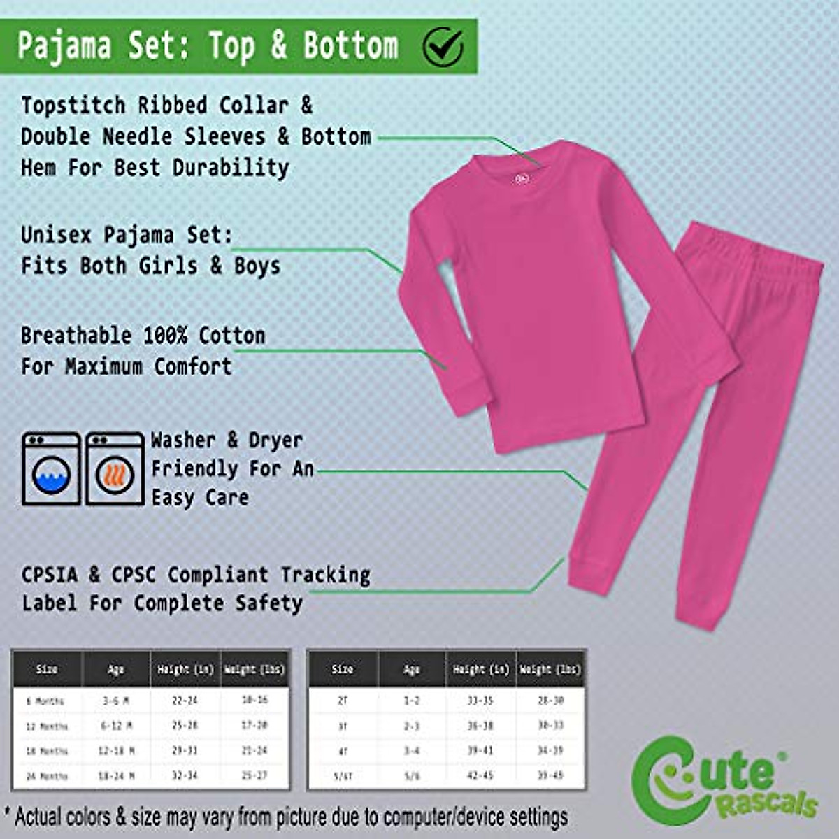 Custom Boy & Girl Cotton Toddler Pajamas Jellyfish Funny Face Ocean Sea Life Baby Sleepwear Pajama Set Snug Fit Hot Pink Personalized Text Here 4T