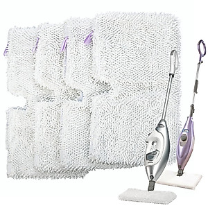 Flammi Steam Mop Replacement Pads for Shark S3500 Series S3501 S3601 S3550 S3901 SE450 S3801CO S3601D S2901 S2902 Steam Pocket Mop, 4 Pack