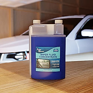 Active Element Windshield Washer Fluid Concentrate - Makes 64 Gallons (32 floz bottle) - Removes Road Dirt and Grime - Streak Free - Create Summer and Winter Blends from Washer Fluid Concentrate