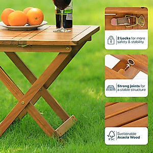 Folding Bistro Side Table