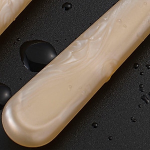 CATHYLIN 4-Pierce Cheese Knife Set For Charcuterie Board,Stainless Steel Cheese Knife Set With Acrylic Handle (Champagne,Gift Ready)