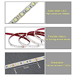 Dobertry Rv Underglow Led Light Kit, Underbody Accent Lighting for Camper Motorhome Travel Trailer Concession Stands Food Trucks, Rv Led Light Strip, Rv Awning Lighs, 5m(16.4ft), Dc 12v, Blue