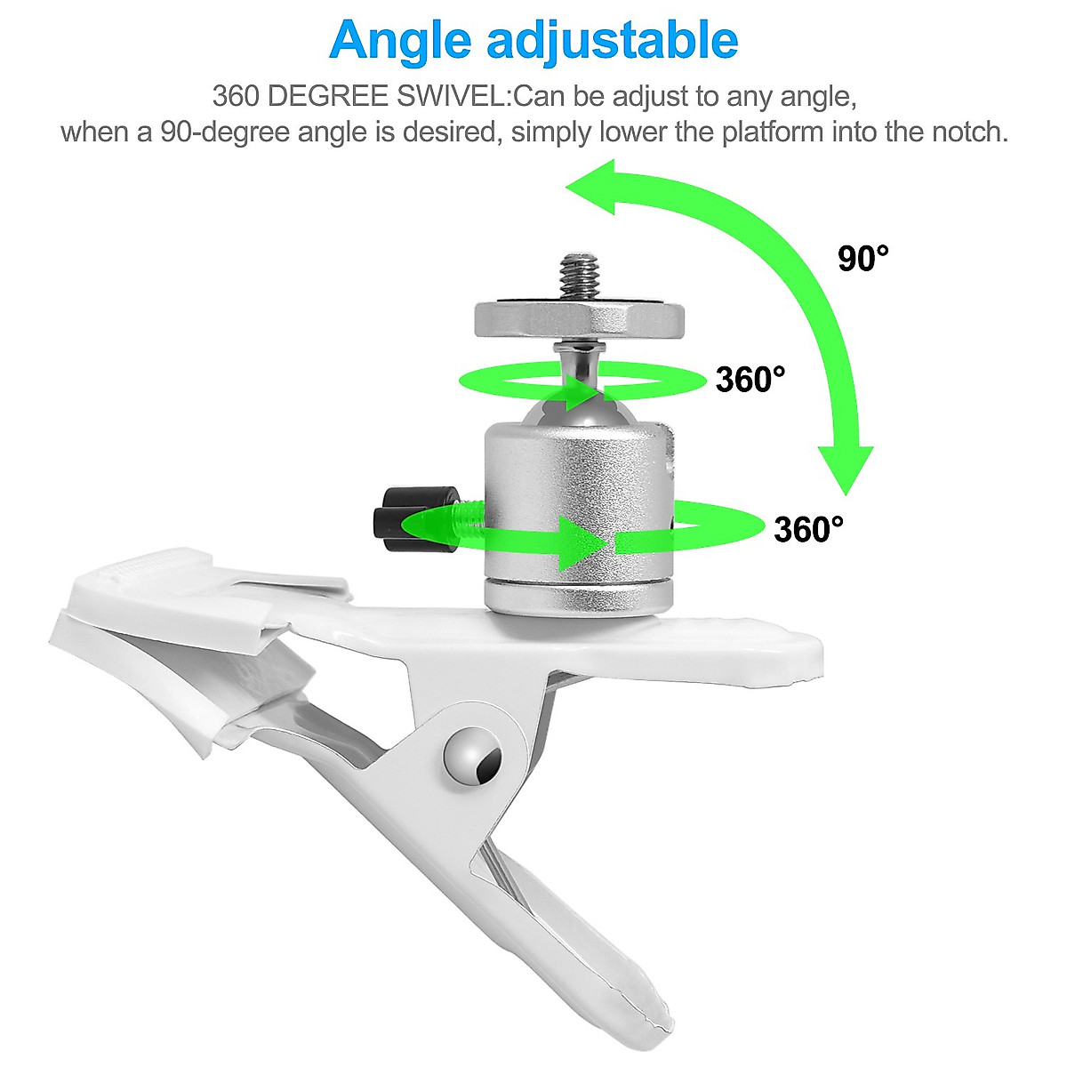 FASTSNAIL Desk Clip Clamp Mount Holder Compatible with Wyze Cam Pan, for Wyze Cam V3, for Arlo, for Arlo pro, for Arlo Baby Monitor and Other Cam with Same Interface