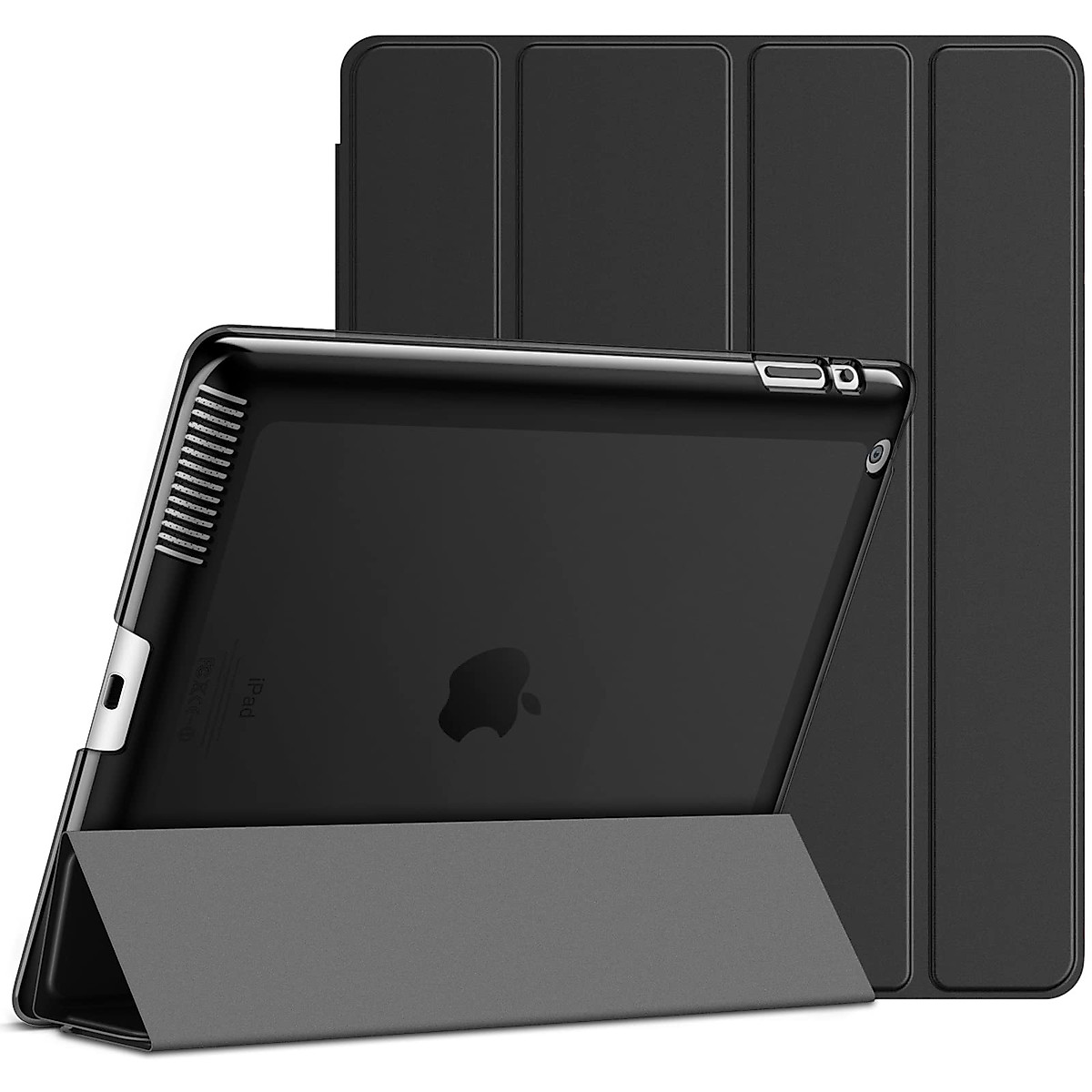 JETech Case for iPad 2 3 4 (2012/2011 Model), Not for iPad Air or iPad Air 2, Smart Cover with Auto Sleep/Wake (Black)