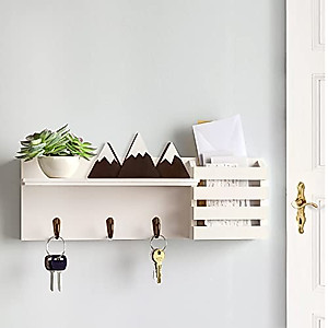 Huray Rayho Mountain Wooden Signs Wood Mountain Wall Art Farmhouse Decorations Shelf Sitter Office Desk Decors Snowy Mountains Cutouts Table Stands Kitchen Tiered Tray Ornaments, Set of 3