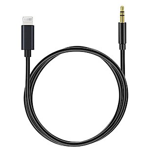 (Apple MFi Certified) iPhone AUX Cord for iPhone,Lightning to 1/8 Inch Audio Cable,3.3ft, Headphone Jack Adapter Male Aux Stereo Audio Cable Compatible for iPhone 14/13/12/11/XR/X/8/7 (Black)