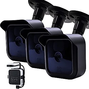 All-New Blink Camera Housing and Wall Mount Bracket,360° Adjustable Bracket and Weather Proof Protective Cover with Blink Sync Module Outlet for Blink Indoor/Outdoor Security System (Black 3 Pack)
