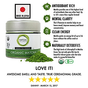 eco heed Matcha Green Tea Powder Organic Ceremonial Grade 1.4oz - 1st Harvest Premium Matcha From Uji – Matcha Wellness