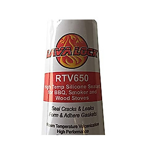 2 Pack LavaLock BBQ Sealer Hi Temp RTV 650 Smoker Grade Adhesive Red Food Safe