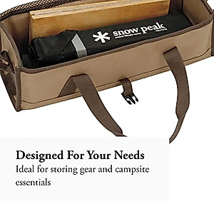 Snow Peak Multi Container L - Japanese-Designed Canvas Case - 21 x 6.25 x 7 in