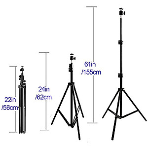 Tripod Stand, Mini Projector Stand,Lightweight Portable Projector Photography Stand Camera Tripod Adjustable Height 20" to 61" Floor Stand Holder, inculded 360° Rotatable Head Ball (Withstand 3pound)