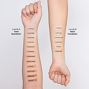 L.O.C.K. Color L.o.c.k. it Good Boundation 01 Fair Beige, B.B Cream + Foundation, Medium Coverage, Net. 1.05 fl.oz. / 30g,