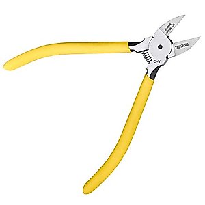 DOWELL Micro Wire Cutter Diagonal Flush Cutters 6 Inch Precision Side Cutters Cutting Pliers Wire Snips Heavy Duty