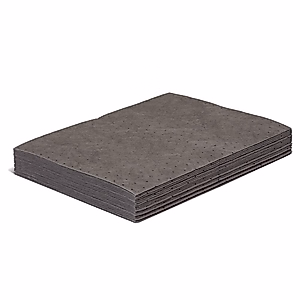 New Pig Premium Absorbent Mat Pads | 20 Oil Absorbent Pads | The Original PIG Mat | 15" x 20" Oil Pads | Each Pad Absorbs 28 oz | Total Absorbency is 4.4 Gallons | 20-Count | Heavyweight | PM50275