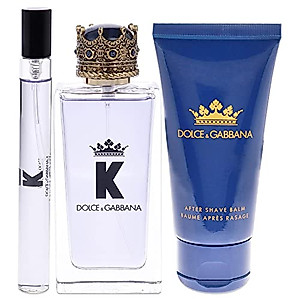 Dolce and Gabbana K by DOLCE & GABBANA, 3.3 Ounce, After Shave Balm, 1.6 Fl. OZ, Eau De Toilette .33 Fl OZ