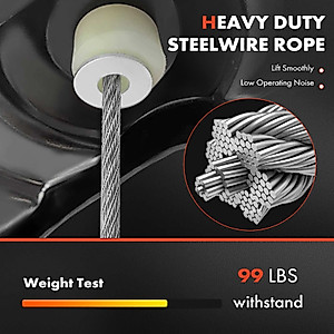 A-Premium Spare Tire Hoist Assembly Tire Winch Carrier Holder Compatible with F-250 Super Duty 2008-2016 F-350 Super Duty with SRW 2008-2016 Replaces# BC3Z1A131A, 7C3Z1A131A