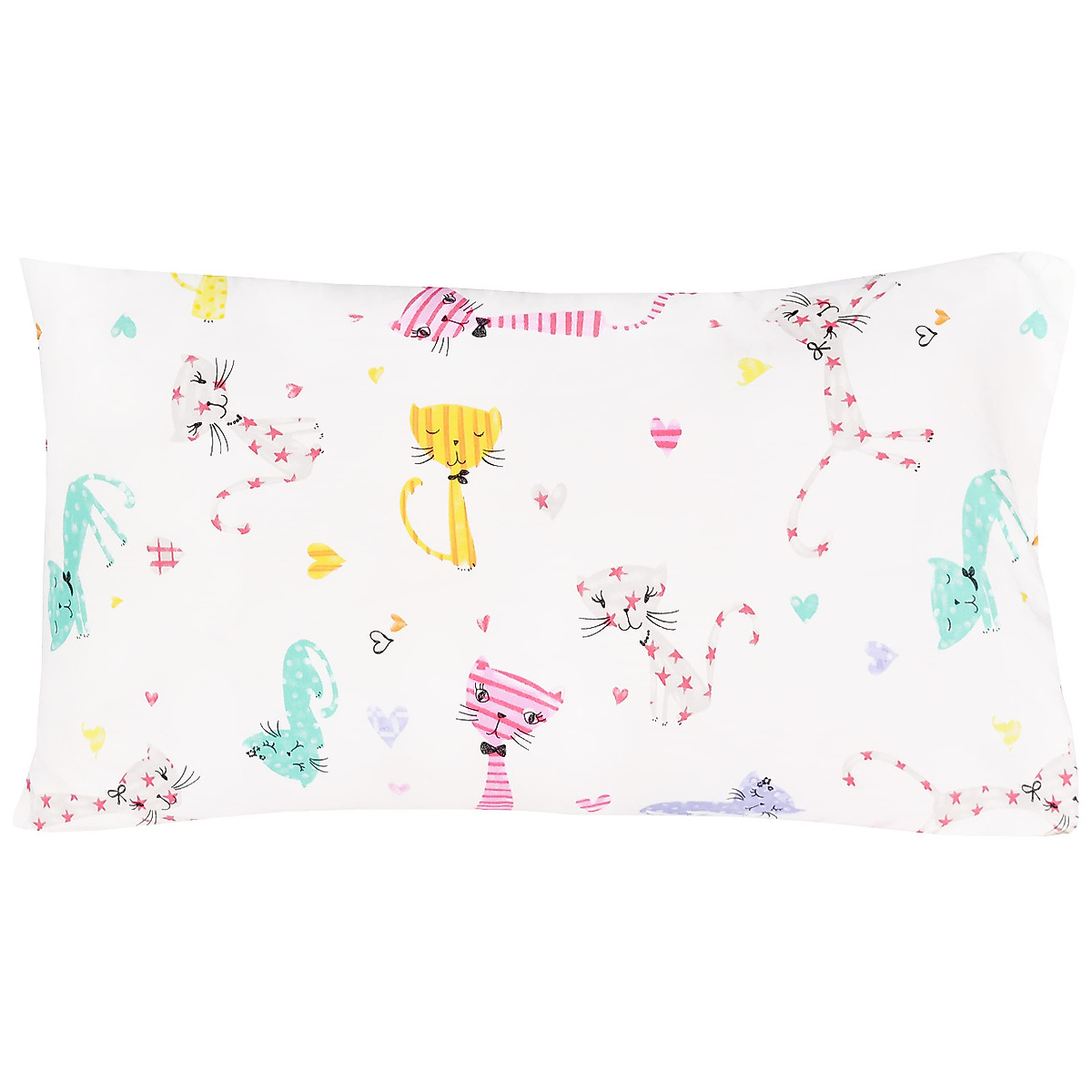 Scientific Sleep Kitty Cats Cute Fun Soft Sheets Set Twin, Fitted Sheet with 14" Inch Deep Pocket, 95 GSM 100% Microfiber Polyester Bedding Sheet Set for Boys Girls Teen Kids Gift (6, Twin)